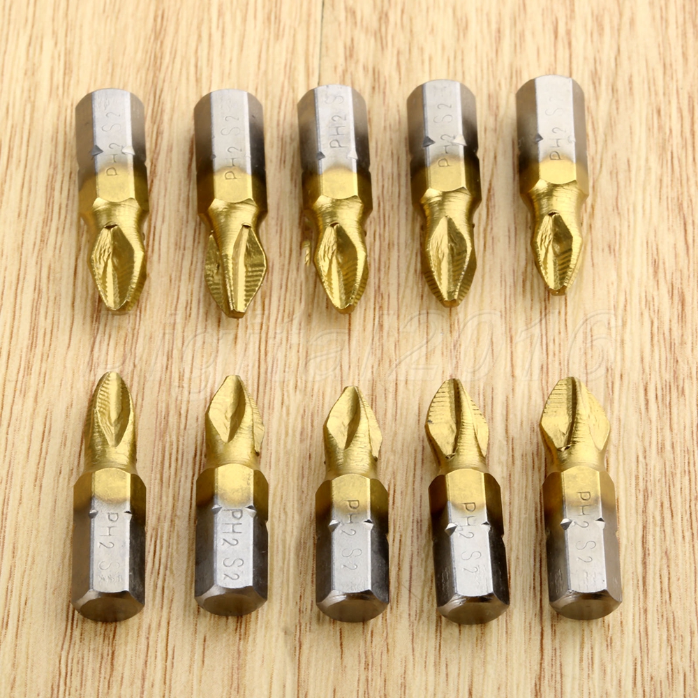 10PC 20mm PH2 Screwdriver Bits For Impact Drill Cross Head Screwdriver ...