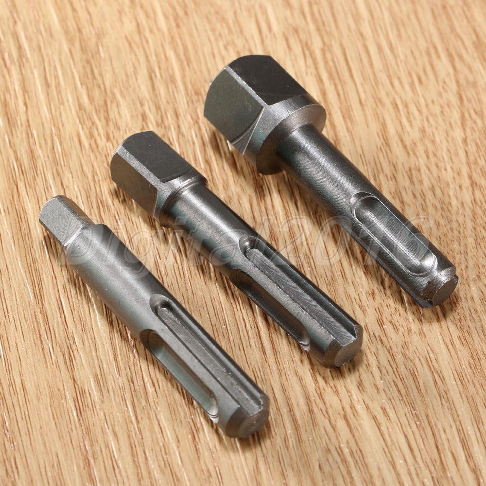 SDS Plus Extension Socket Adapter Set 1/4",3/8",1/2" Impact Drill Bits ...