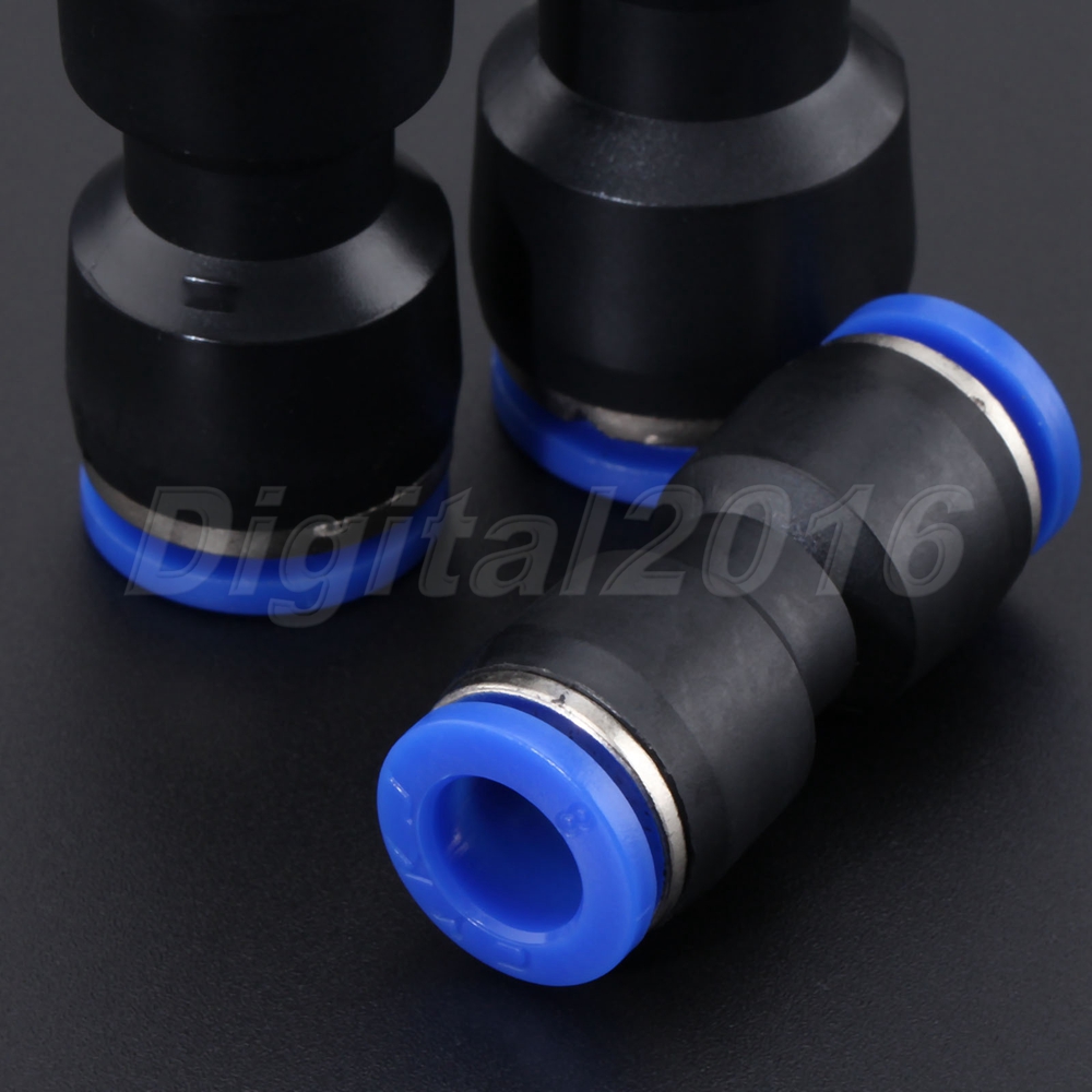 Pneumatic Hose Straight Union Connectors Push In Fittings For Air Tube ...