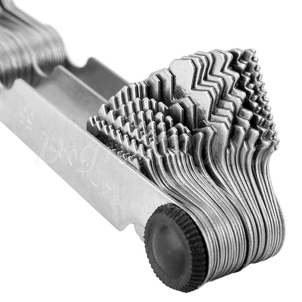 52 Blades Screw Thread Pitch Gauge Angle 60° Metric 55° Imperial ...
