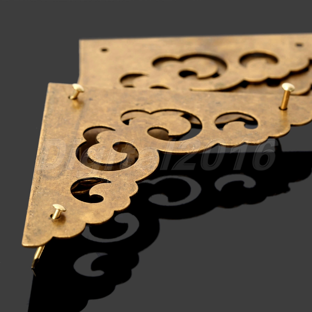 4pcs Retro Chinese Style Hardware Corners for Cabinet Chest Furniture ...