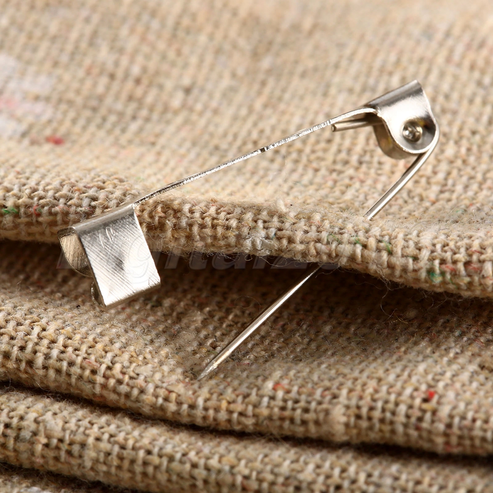 50pc Metal Brooch Back Bar Safety Pins Badge Fasteners Jewellery Findings Making | eBay