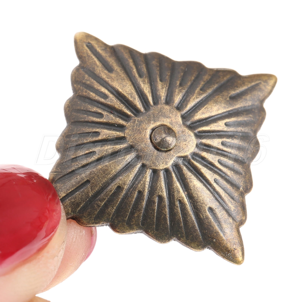 100PCS Antique Bronze Square Upholstery Tacks Furniture Decorative ...