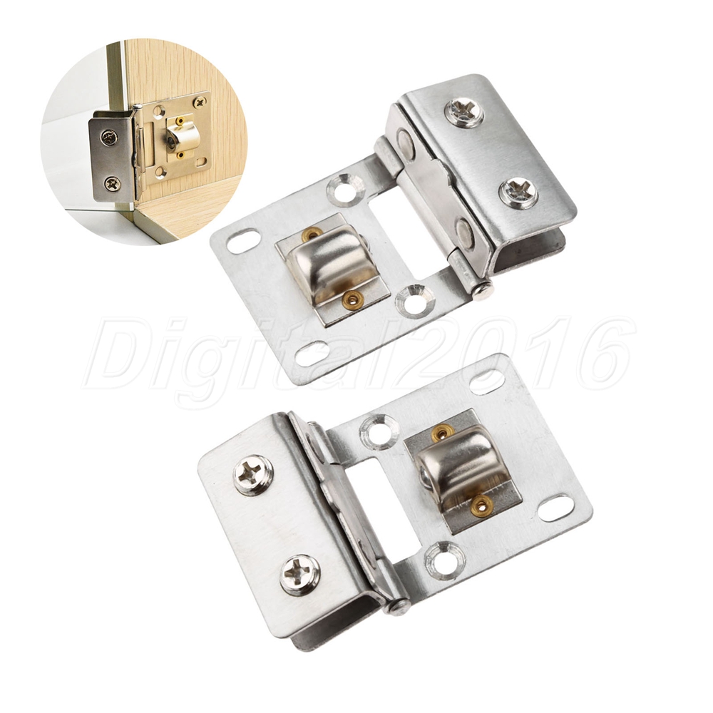 2x Wall Mounted Glass Door Pivot Hinges Clamp Wall Mount Clips ...