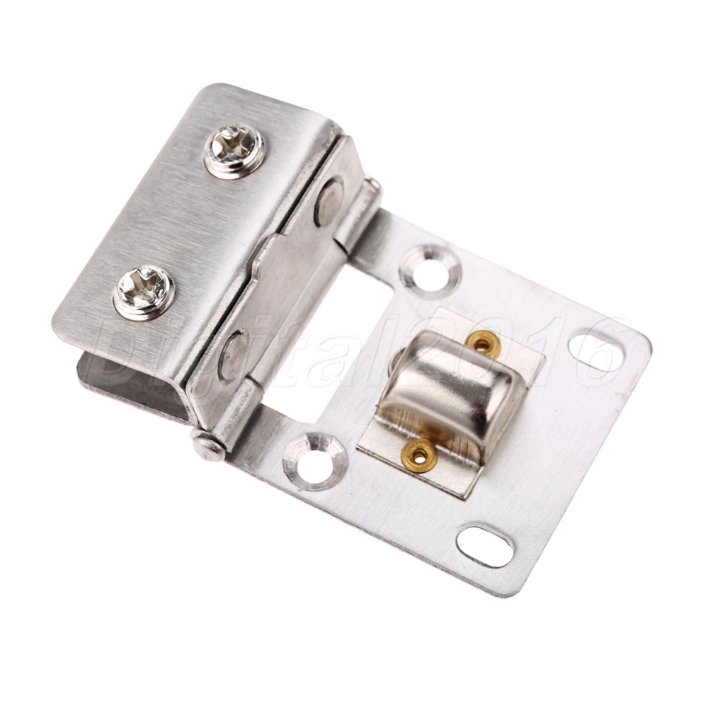 2x Wall Mounted Glass Door Pivot Hinges Clamp Wall Mount Clips ...