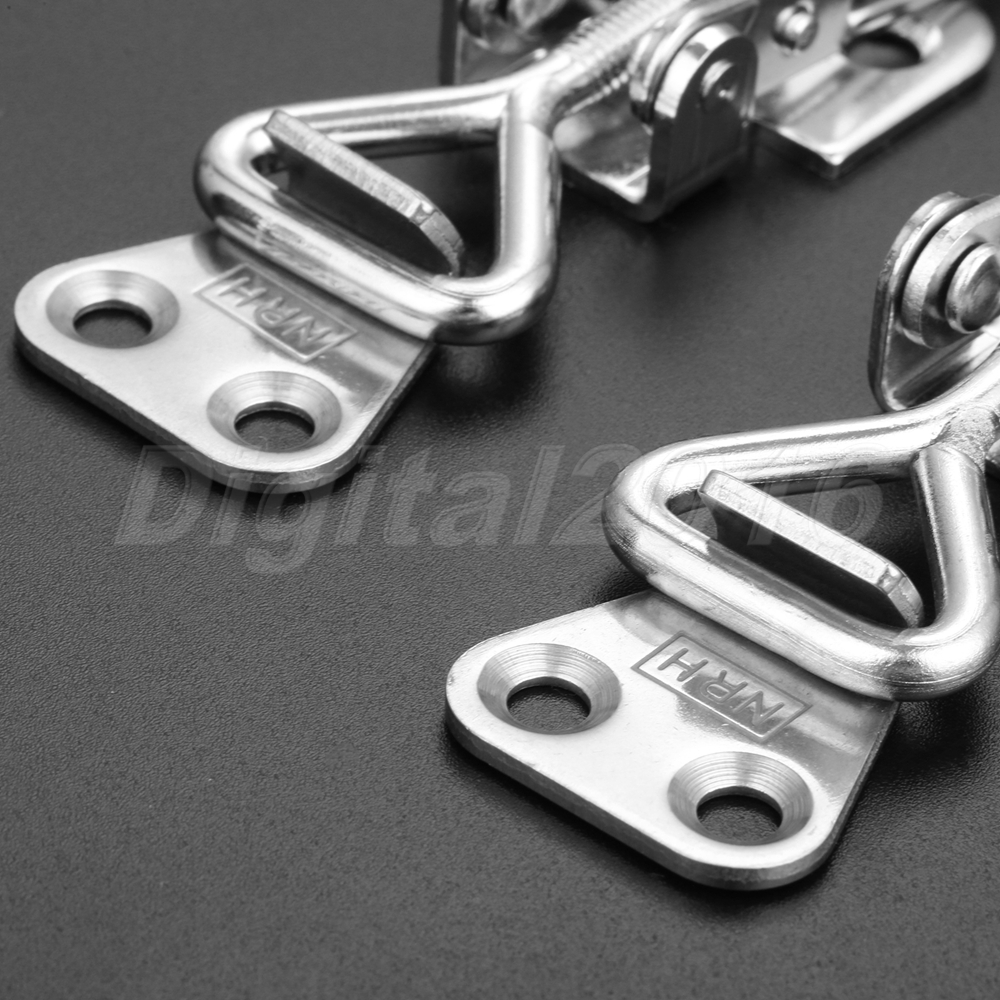 Spring Loaded Straight Loop Toggle Catch Lock Clamp Cabinet Box Lever ...