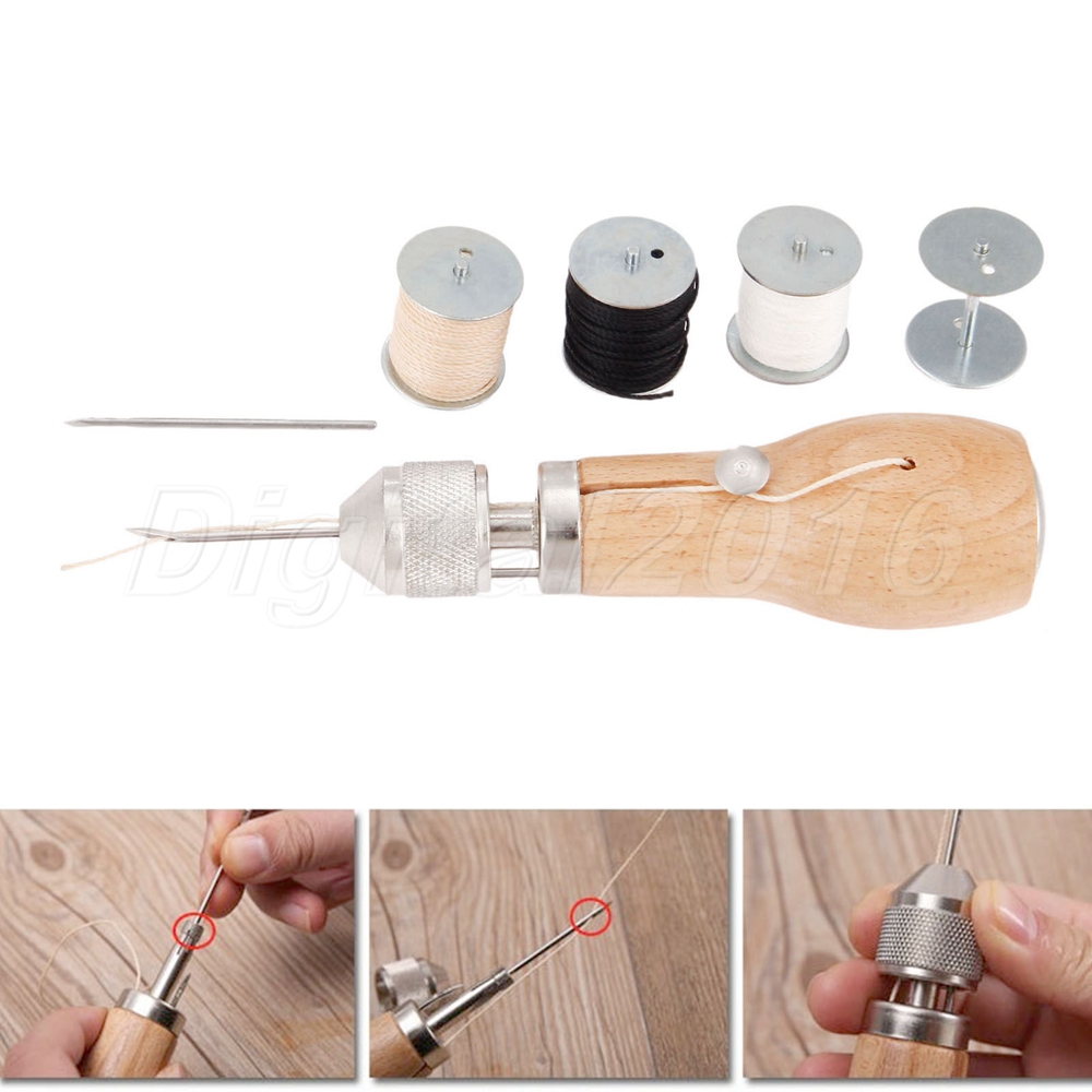 Handmade Leather Sewing Tool Sewing Machine Needle Thread For Leather ...