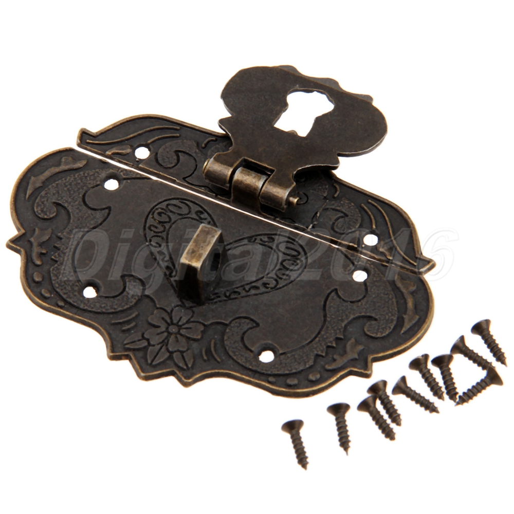 Retro Antique Brass Decorative Hasp European Style Jewelry Box Hasp ...