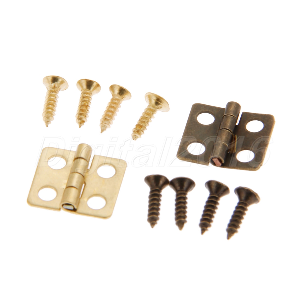 40pc Miniature Hinges Jewelry Cigar Box Decorative Cabinet Dollhouse Door Hinges Ebay
