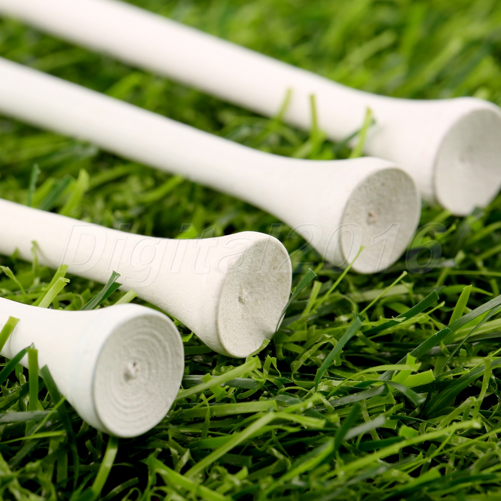 Natural Durable Maple Wooden Golf Tees Professional Training White 4 ...