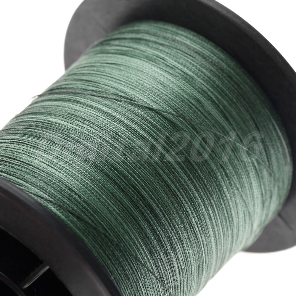 Green 100/300/500/1000M Dyneema Spectra Extreme PE Braided Fishing Line ...