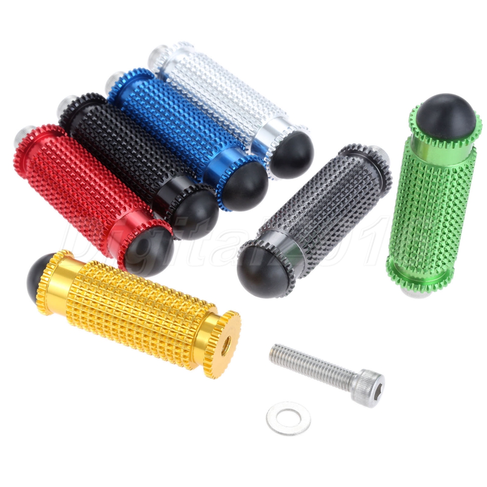 1Pair 8mm CNC Foot Pegs Universal for Motorcycle Front Rearset Shift ...