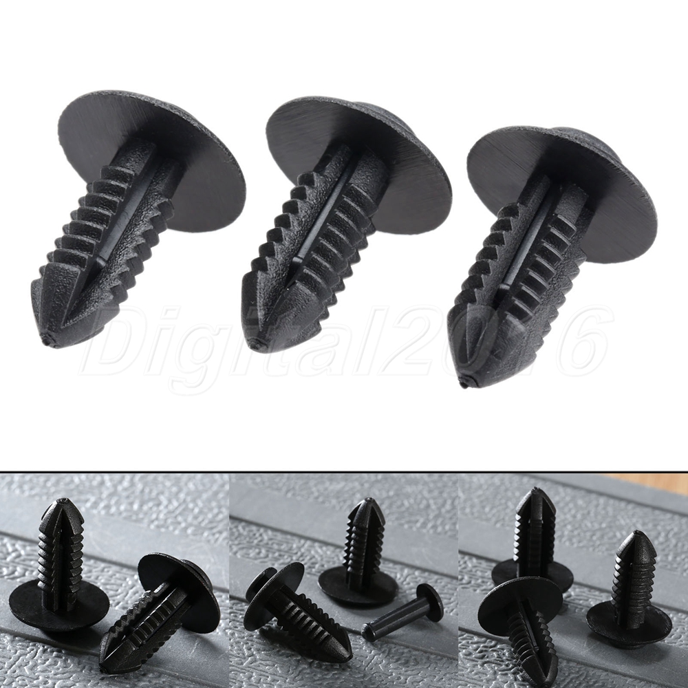 7mm Nylon Retainer Fastener Clips 50Pcs For Car Trim Panel Rivets ...