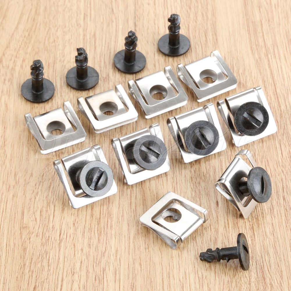 10x Under Engine Cover Screws Retaining Clips Fit for VW Passat B5 2000 ...